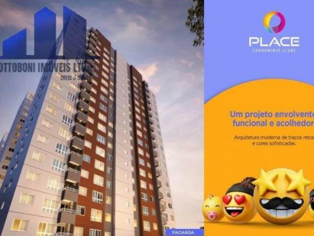 PLACE CONDOMINIO CLUBE 2 DORMS, 1 VAGA PARA CARRO OU MOTO