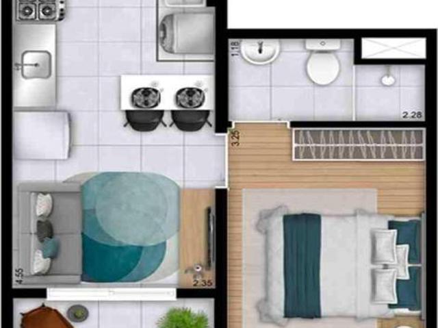 Plano Mais Mooca 1 dorm 26 à 29m²