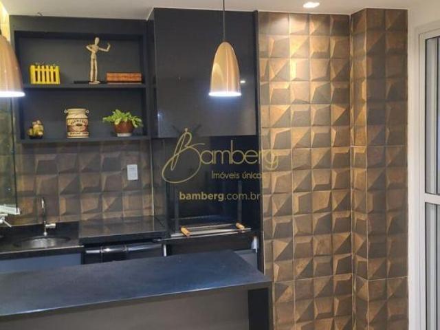Pleno Morumbi 75 m2 com varanda gourmet, 2 garagens, lindo decorado com vista cinematográfica