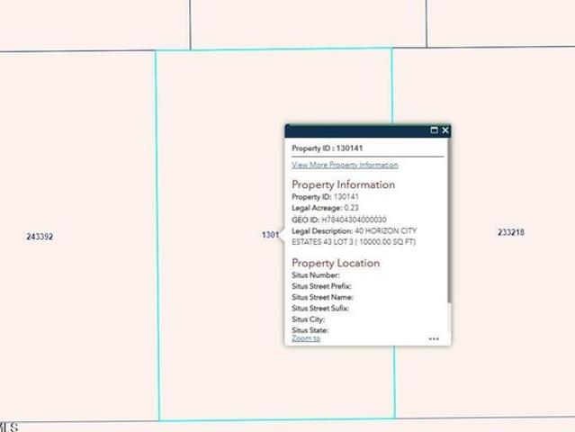 PN 13014 Horizon City Ests Lot 3, Horizon City, TX 79928