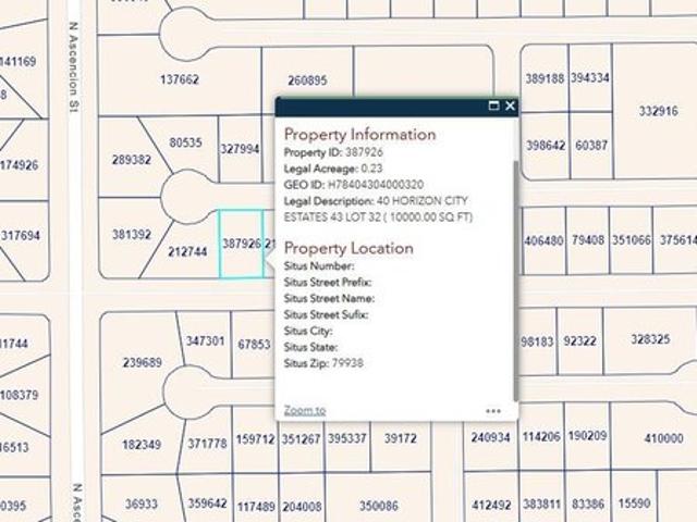 PN 38792 Horizon City Ests Lot 32, Horizon City, TX 79928
