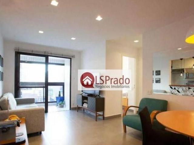 Próx. ao Shop. Vila Olímpia, mobiliado, 60 m², 2 dorms, 2 vagas, cond. com lazer !