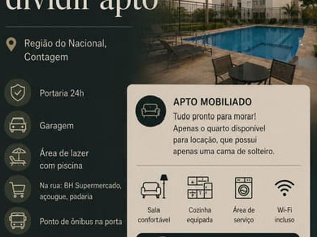 Procura se garota para dividir apartamento