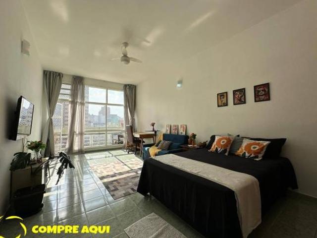 Praça Roosevelt | Amplo Studio | Varanda | Armário | 42m² | SP