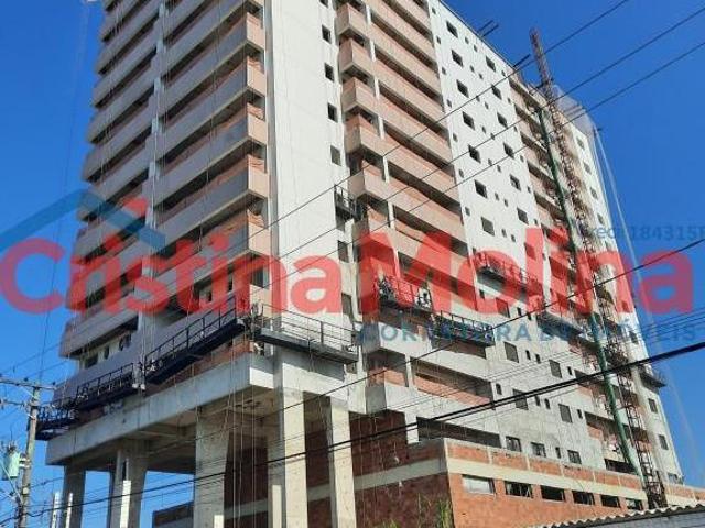 Praia Grande MIRIM 2 Dorm 1 SUÍTE, SACADA vista mar apenas 200 metros da praia