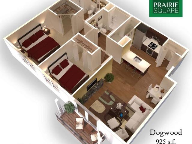 Prairie Square Rentals 2 Bedroom Apartment for Rent at 2121 45th St, Highland, IN 46322