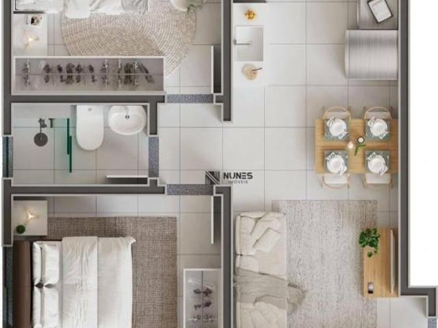 Pré lançamento: Apartamentos com 2 dormitórios à venda, 37 m² por R$ 197.000 Realeza Juiz de For