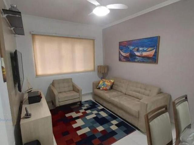 Prédio Frente Mar no Forte Apto 02 dorms, Mobiliado 520 mil