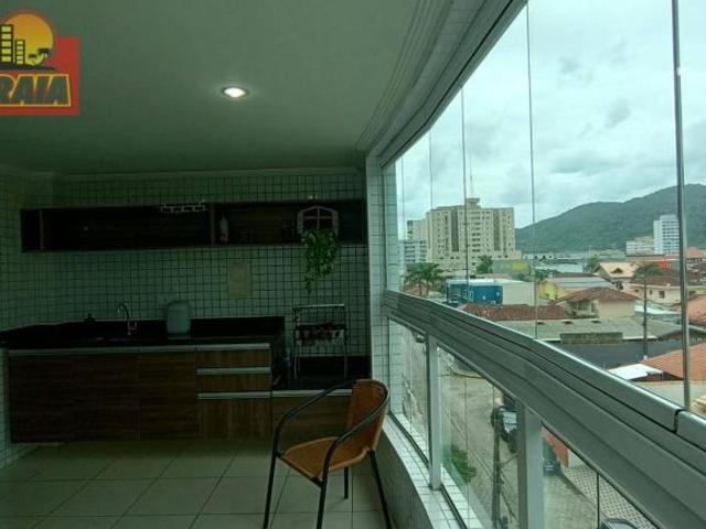 Prédio frente ao mar apartamento 2 quartos e Varanda Gourmet, 87 m² por R$ 425.000 Centro Mongag