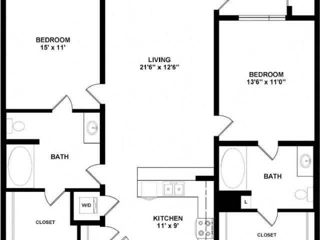 Private Bed+Bathroom in Sunset+Vine Hollywood