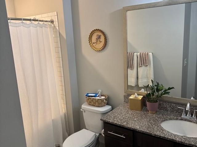 Private bedroom and bathroom with walk in closet