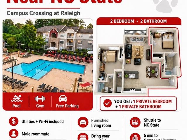 Private Bedroom & Bathroom Near Campus $795 All in