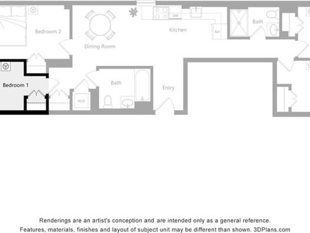 Private Furnished Bedroom