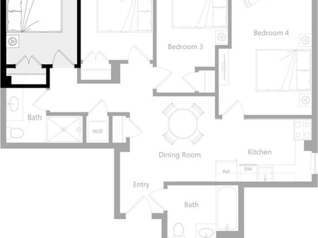Private & Furnished Bedroom
