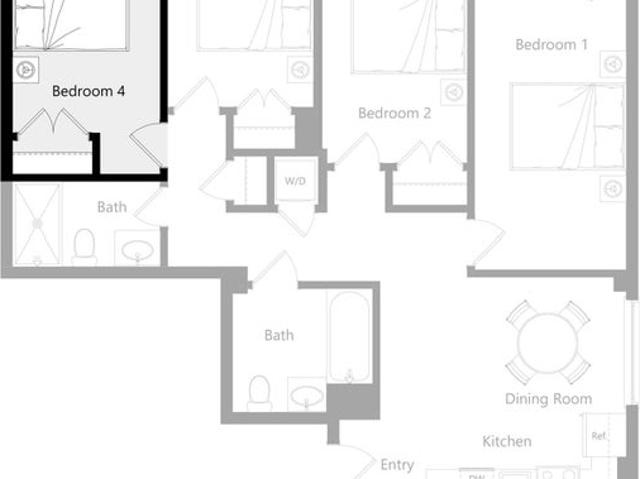 Private Furnished Bedroom