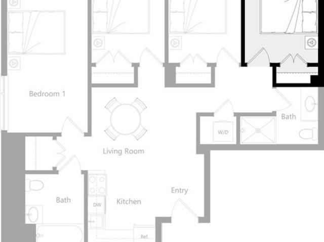 Private Furnished Bedroom
