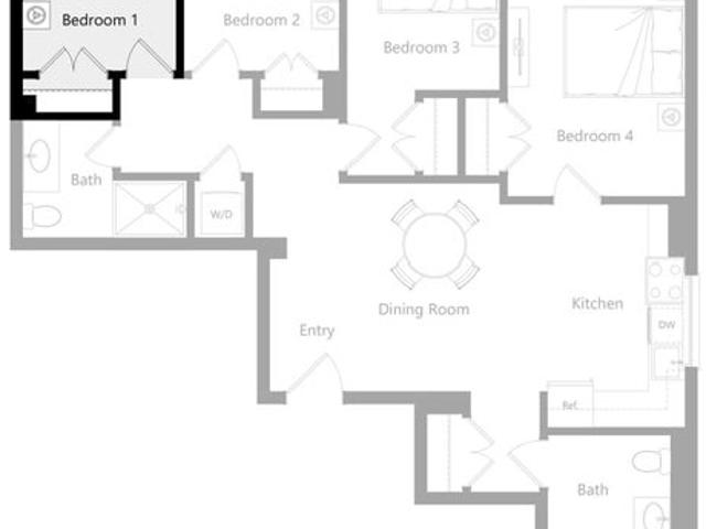 Private Furnished Bedroom