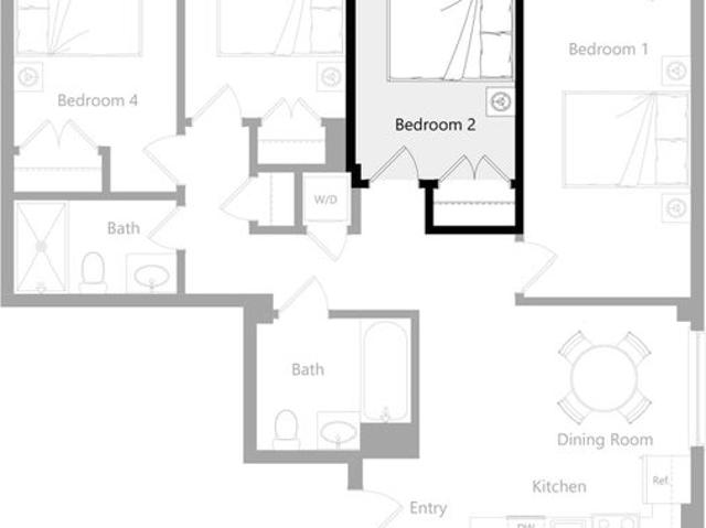 Private Furnished Bedroom