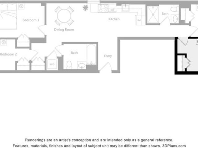 Private Furnished Bedroom