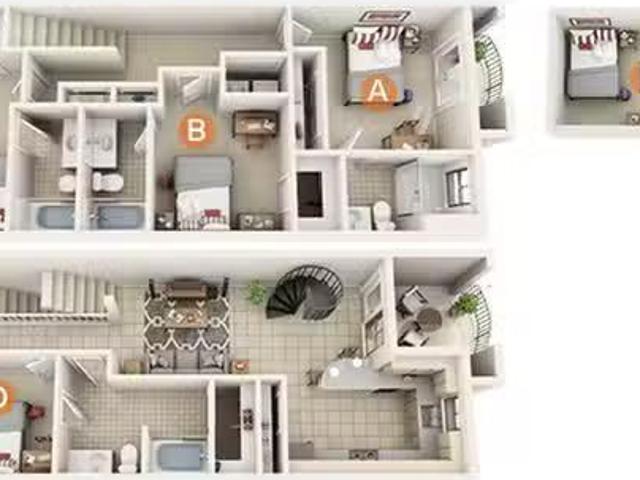 Private Room B6 Loft 3 Bed 2 Bath