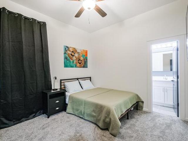 PRIVATE ROOM + PRIVATE BATH • Only 3 Housemates • Gated Parking • Fast Wi Fi • Furnished • First Floor Unit