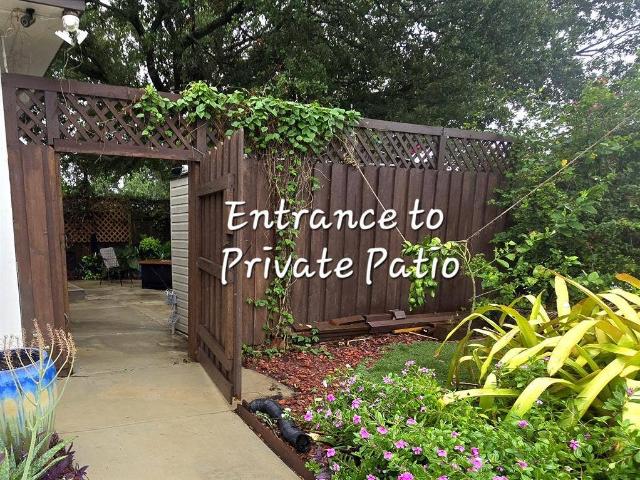 Private Suite, entrance and patio