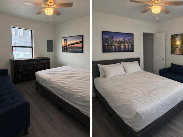 Private Suite with Bedroom, Living Area & Kitchen