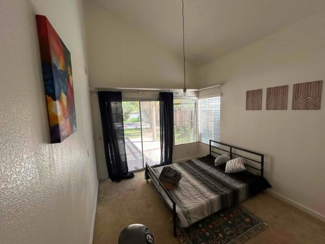 Private spacious furnished room with a private ent