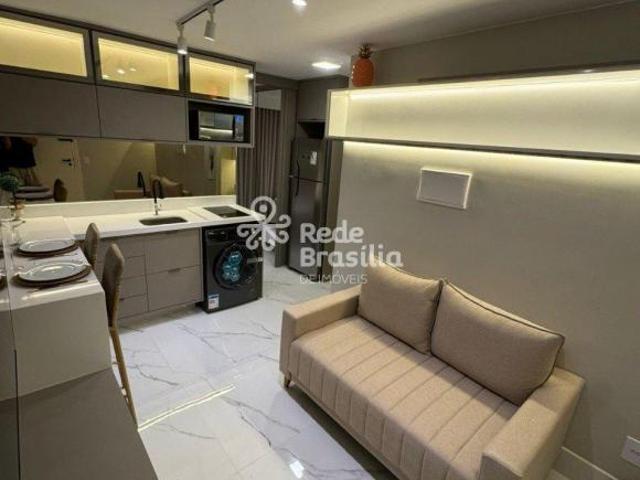QMSW 5 Edifício Saint Tropez Kitnet com 1 quarto 1 vaga reformada mobiliada Sudoeste