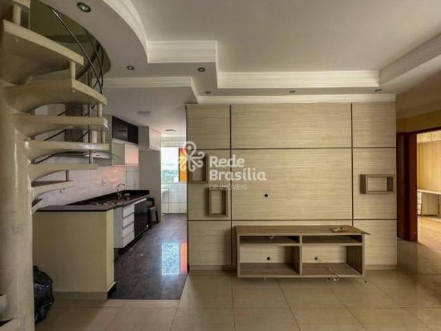 QN 412 Villa Di Fiore | Apartamento duplex 3 quartos sendo 1 Suíte com Varanda Samambaia