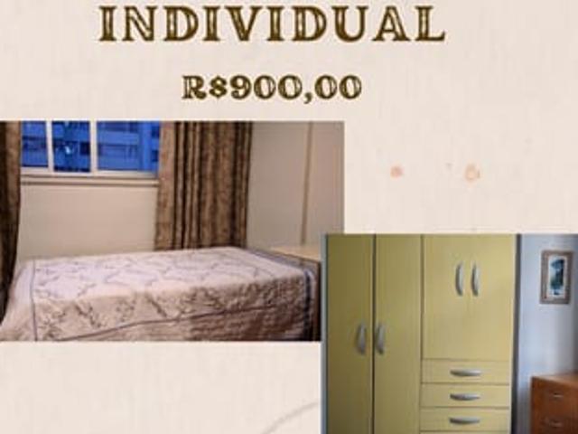 Quarto Individual e Mobiliado no Barro Preto