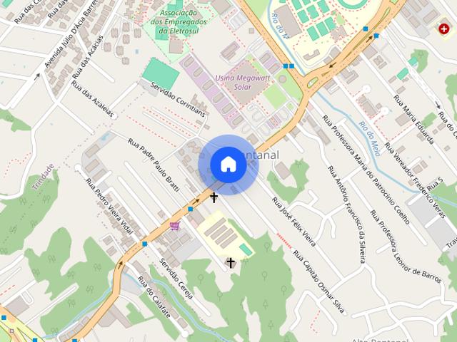 Quarto mobiliado com banheiro