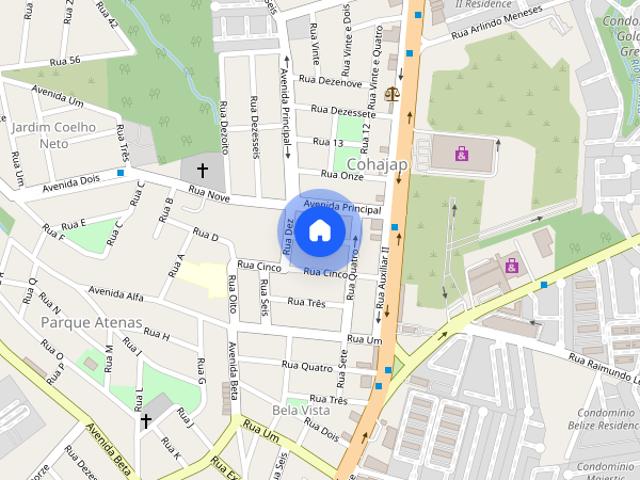 Quarto mobiliado em área nobre