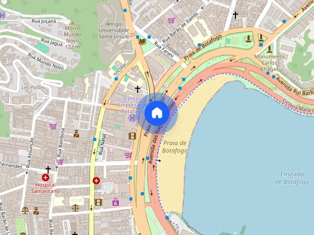 Quarto para mulher em apto na Praia de Botafogo