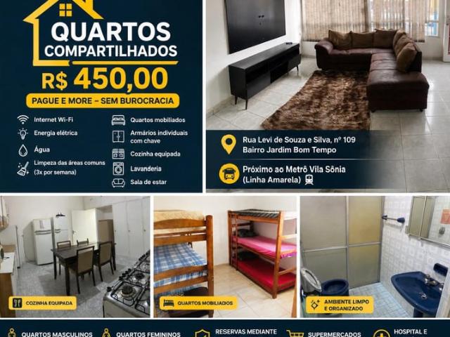 quartos compartilhado