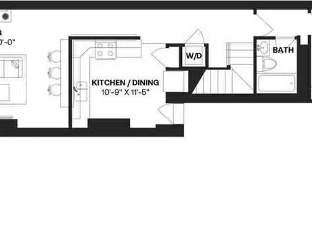 Queen bedroom in 3 bed/3 bath home in U Street Corridor #311 A.