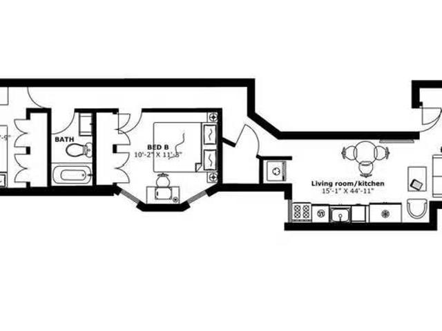 Queen bedroom in 3 bed/1 bath home in Adams Morgan #1481 B 18.
