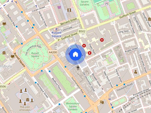 Queen Square, Bloomsbury, London, WC1N