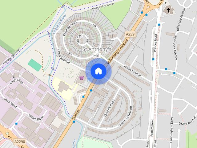 Queens Crescent, St Anthony's Hill, Eastbourne, BN23