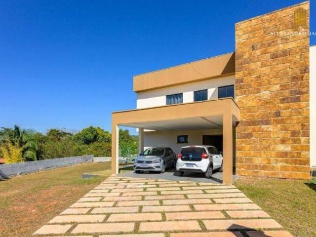 Quintas Interlagos sobrado com 4 suítes e terreno amplo estuda troca