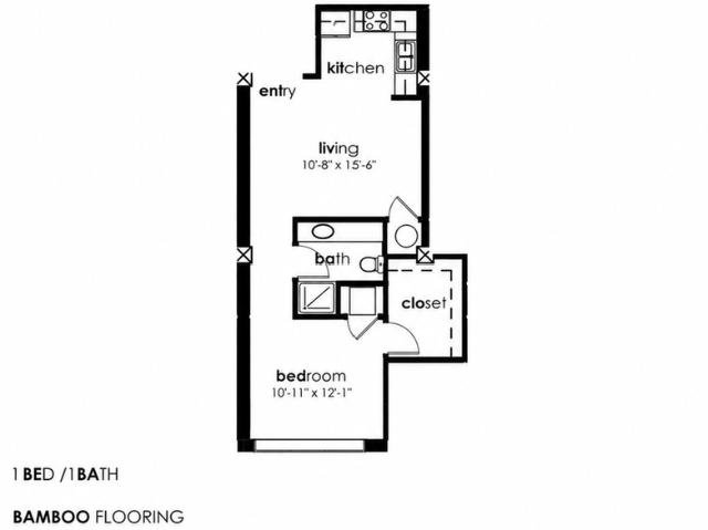 Raven Place 1 Bedroom Apartment for Rent at 1710 E Broad St, Richmond, VA 23223 Upper Shockoe Valley