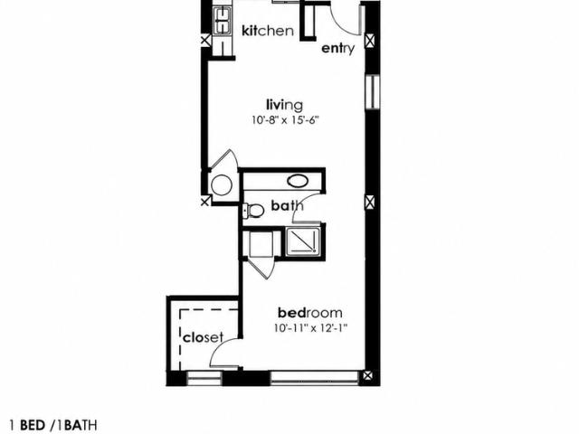 Raven Place 1 Bedroom Apartment for Rent at 1710 E Broad St, Richmond, VA 23223 Upper Shockoe Valley
