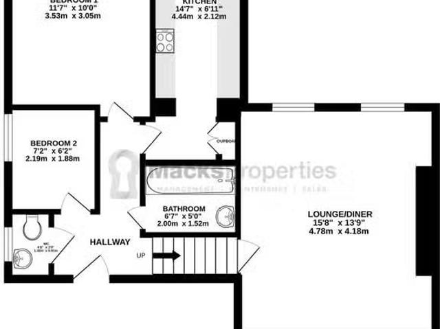 Rental! 2 bedroom flat for rent in Elm Road, Beckenham, Kent.