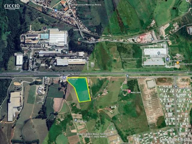 Área industrial à venda, 55.000 m² com cerca de 300 m de testada de frente para Dutra em Caçapa cola