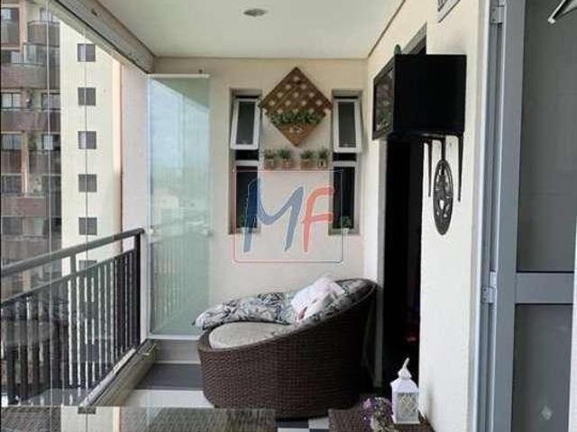 REF 15.991 Lindo apartamento, 80 m² a.u 3 quartos 1 suíte, sala 2 ambientes,sacada gourmet