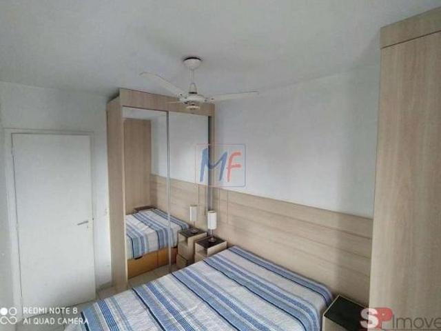 REF: 16.068 Lindo apartamento na Chácara Santo Antônio. Mobiliado, 50 m² a.u 2 quartos, sala, sac