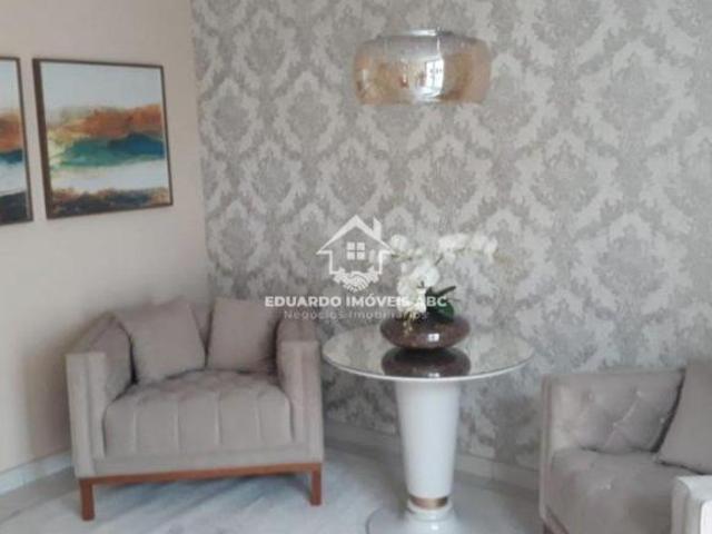 REF 348. 2 Dormitórios 1 Suíte. Totalmente Mobiliado. Vila Valparaíso Santo André