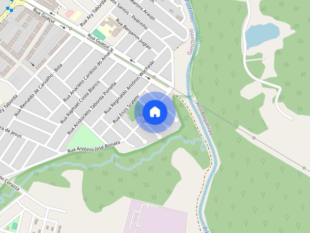 Casa com 2 dormitórios para alugar, 75 m² por R$ 1.565,00/mês Ganchinho Curitiba/PR