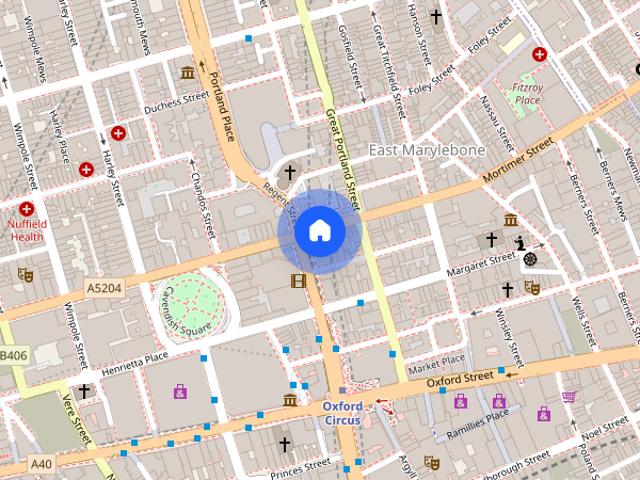 Regent Street, Fitzrovia, W1B
