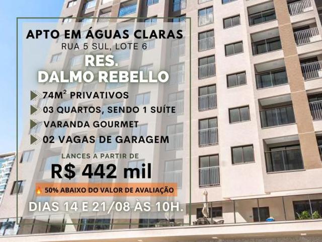 Res. Dalmo Rebello Apto 3 quartos e 2 vagas em Aguas Claras